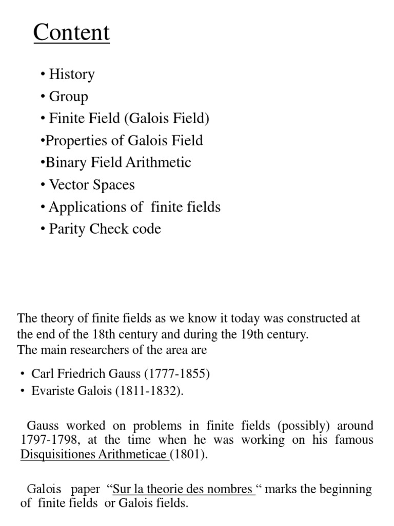 Galois Field Field Mathematics Polynomial