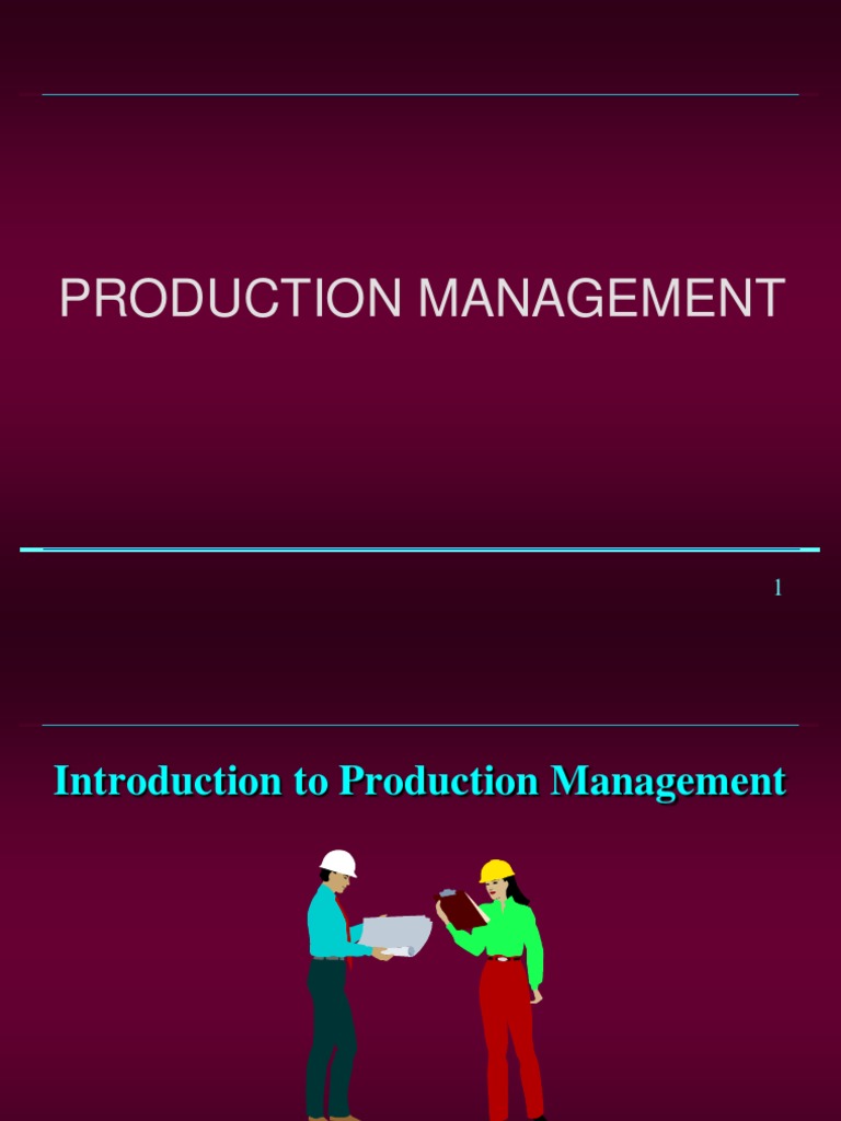 Introduction to Production Management | PDF | Operations Management ...