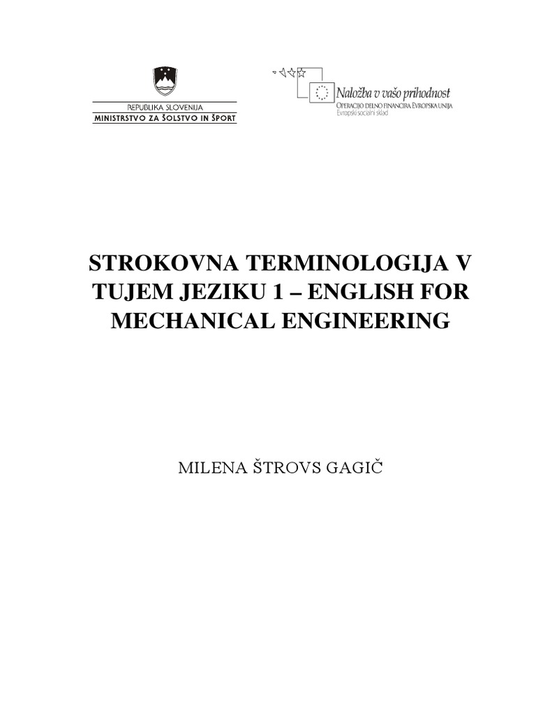 English For Mechanical Engineering | PDF