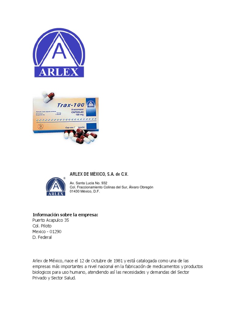 Arlex de México: Innovación en Medicamentos | PDF