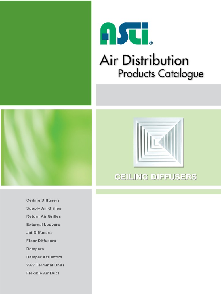 01 Ceiling Diffusers Set-Asli Airconditioning Diffuser | PDF | Duct ...