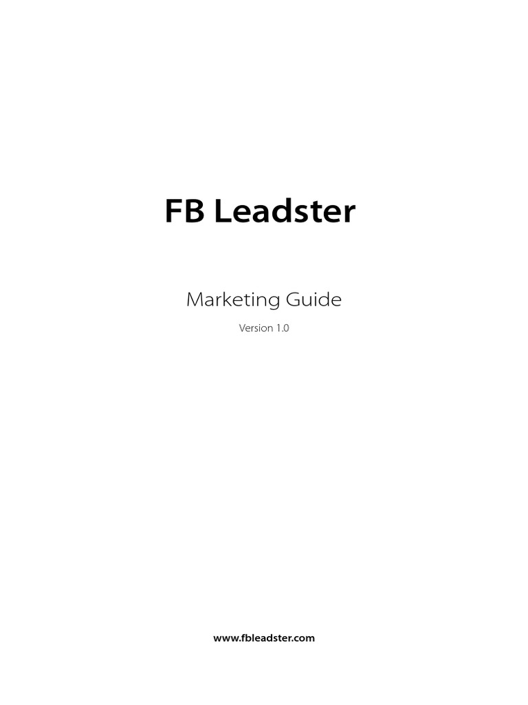 Marketing Guide | Download Free PDF | Facebook | Websites