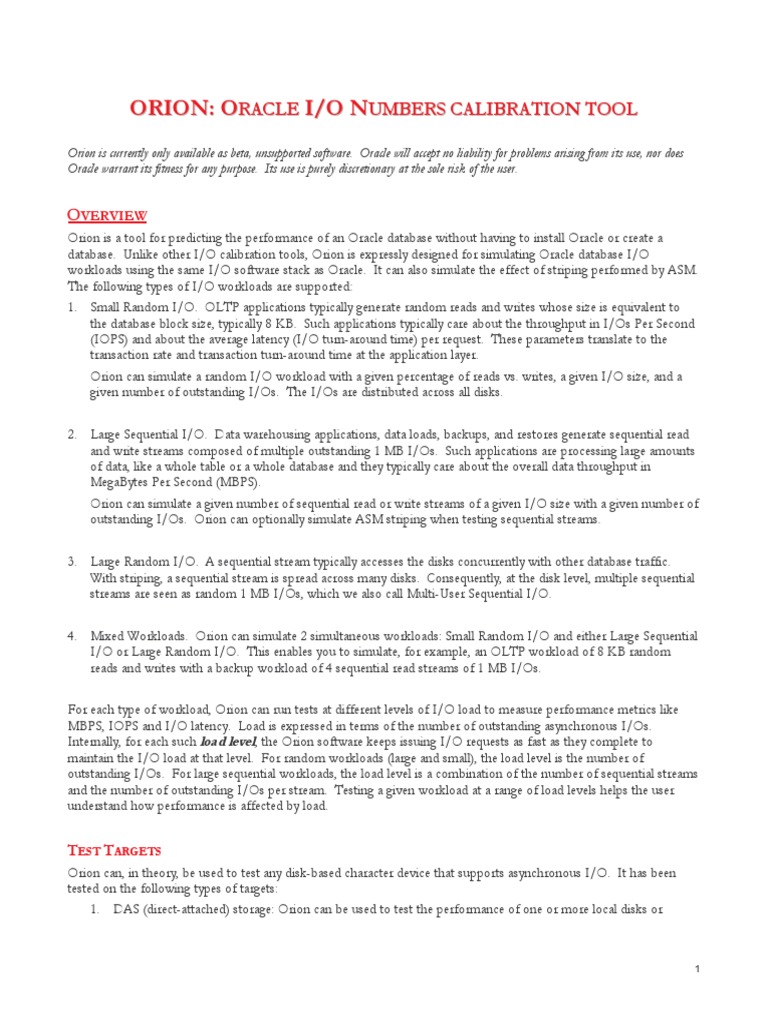 Orion Users Guide | PDF