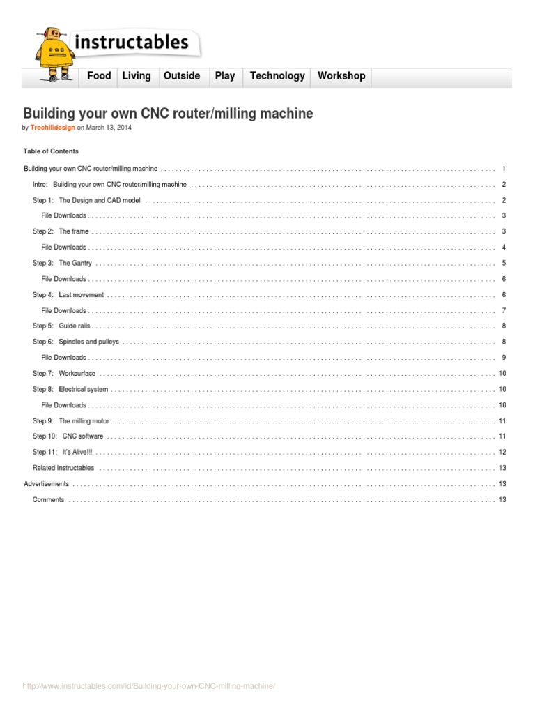 Building Your Own CNC Milling Machine | PDF | Numerical Control | Screw