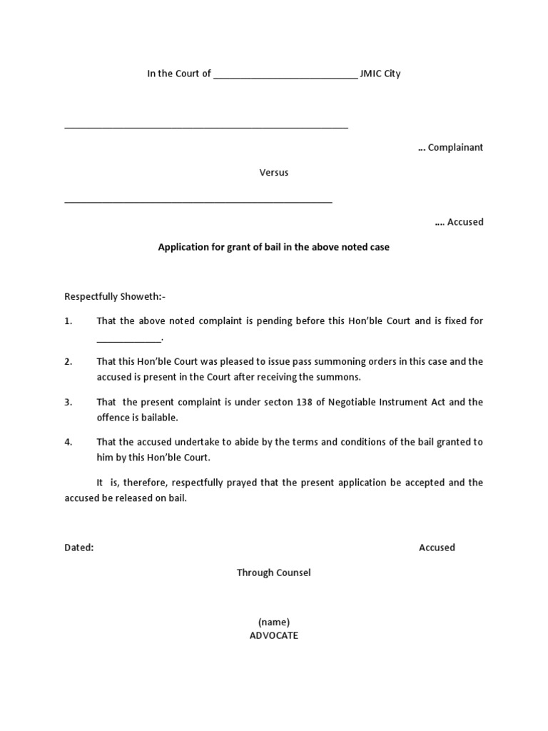Bail Application | PDF