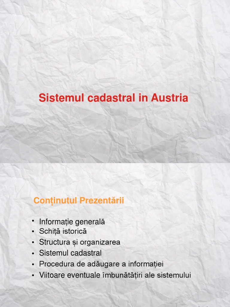 Cadastru in Austria | PDF