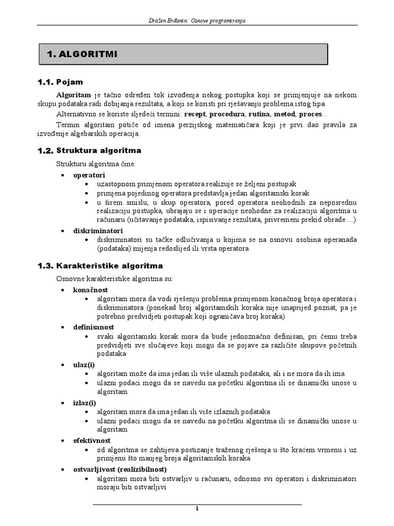 Algoritmi | PDF