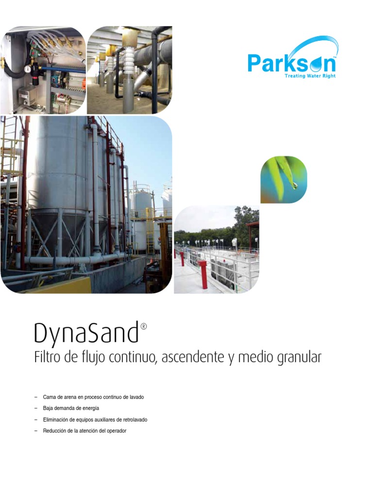 Filtro DynaSand®: Filtración Eficiente y Continua | PDF | Filtración | Agua