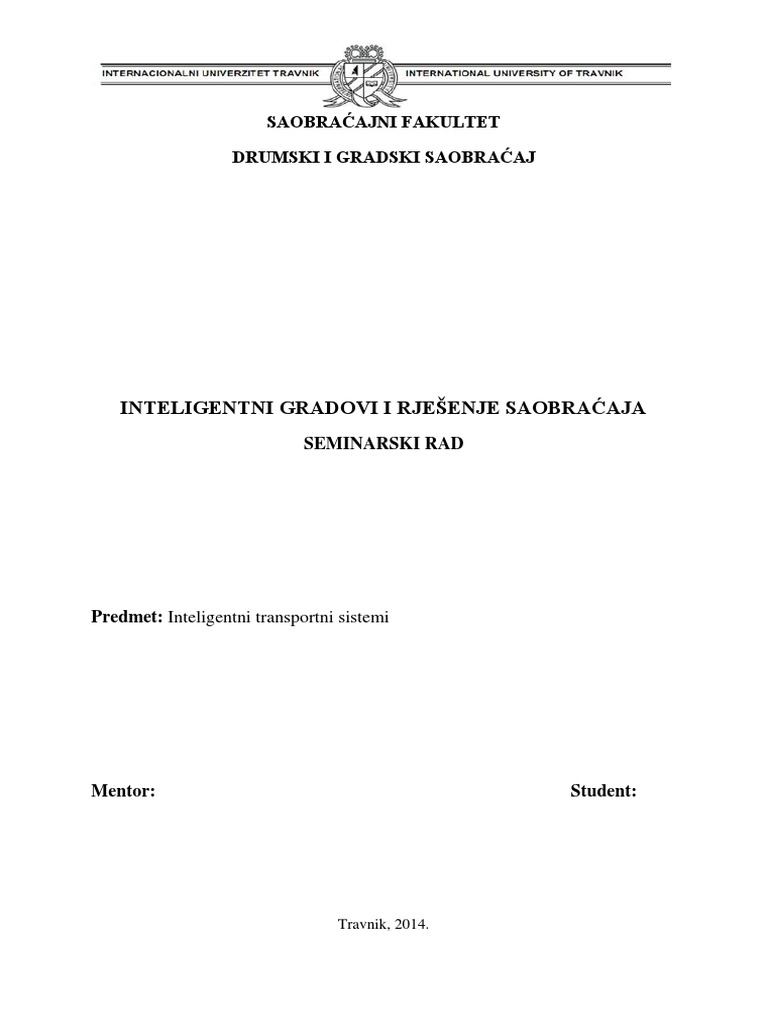 ITS - Seminarski Rad | PDF