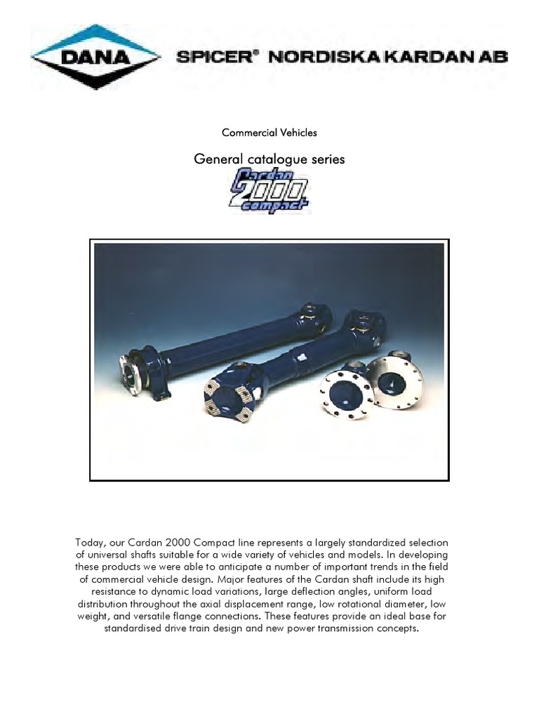 Dana - Spicer Cardan | PDF | Nut (Hardware) | Bearing (Mechanical)