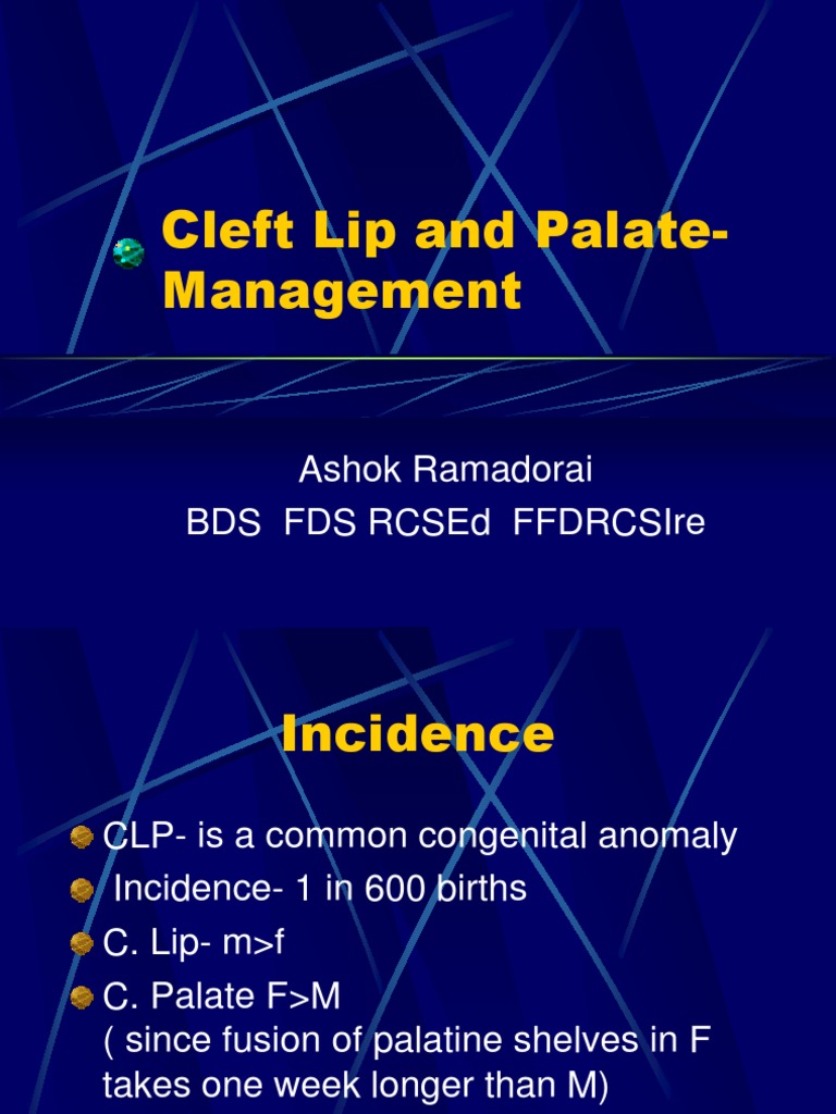 Cleft Lip and Palate - Management | PDF | Dentistry | Human Head And Neck