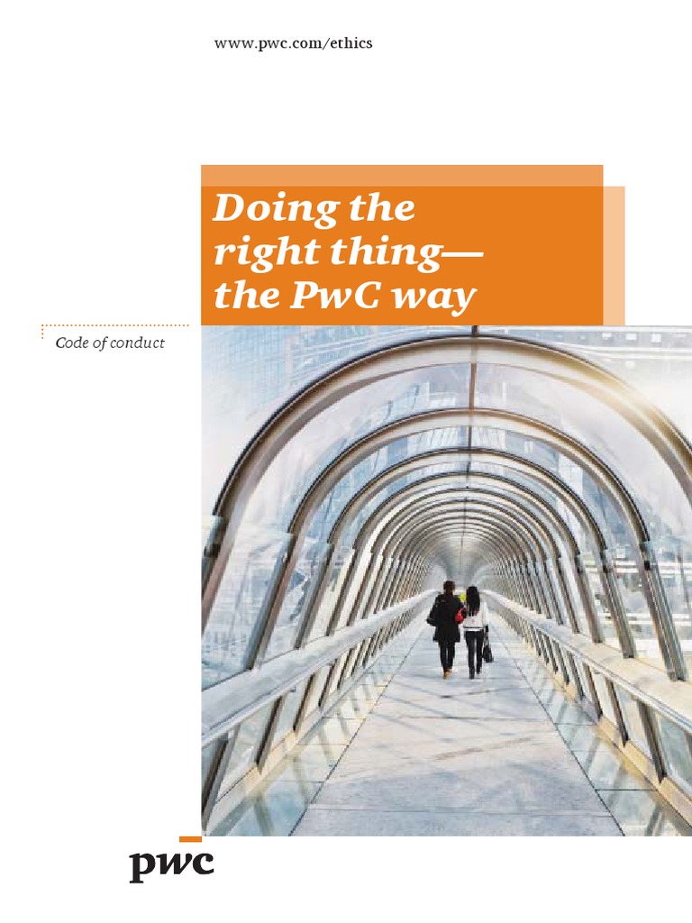 Doing The Right Thing - The PWC Way: Code of Conduct | PDF ...