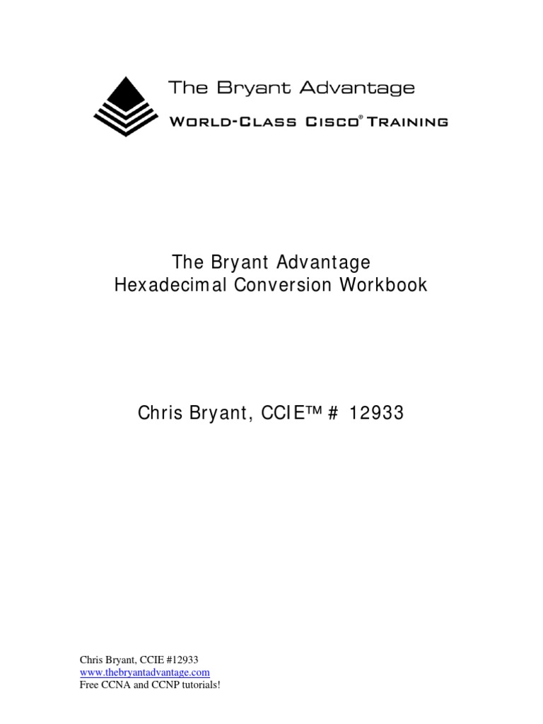 Hexadecimal Conversion Workbook | PDF