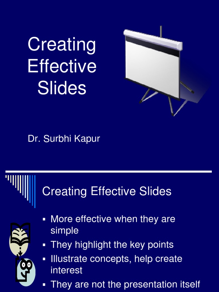 Creating Effective Slides | Download Free PDF | Graphics | Typefaces