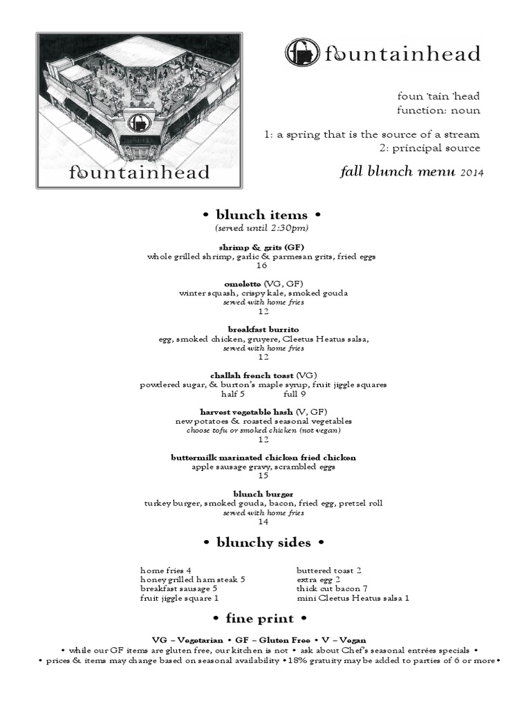 Fall Blunch Menu | PDF
