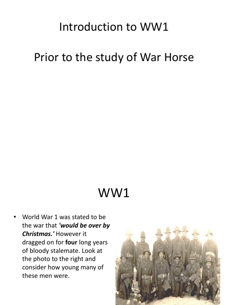 Intro To WW1 - Lesson 1 | PDF | Trench Warfare | Western Front (World ...