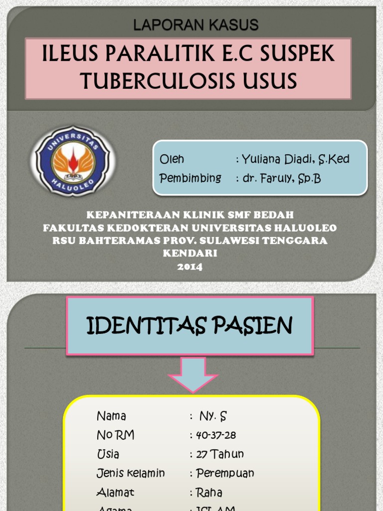 Laporan Kasus Ileus Paralitik E.C Suspek TB Usus | PDF