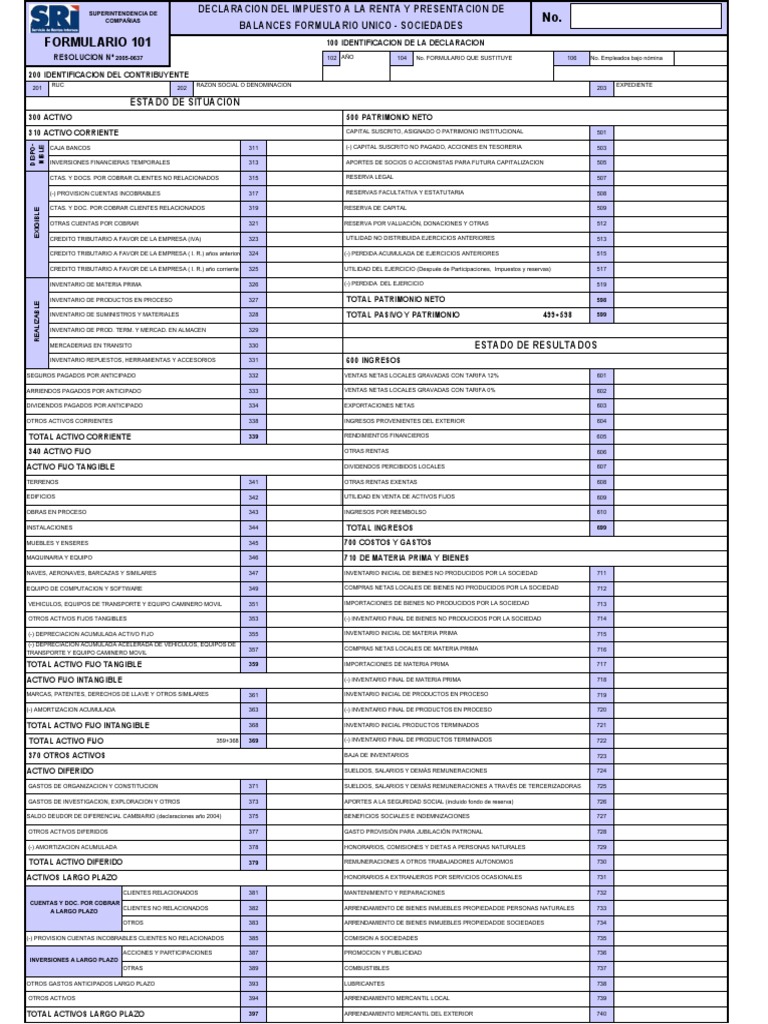 Formulario 101 | PDF | Impuesto sobre la renta | Impuestos