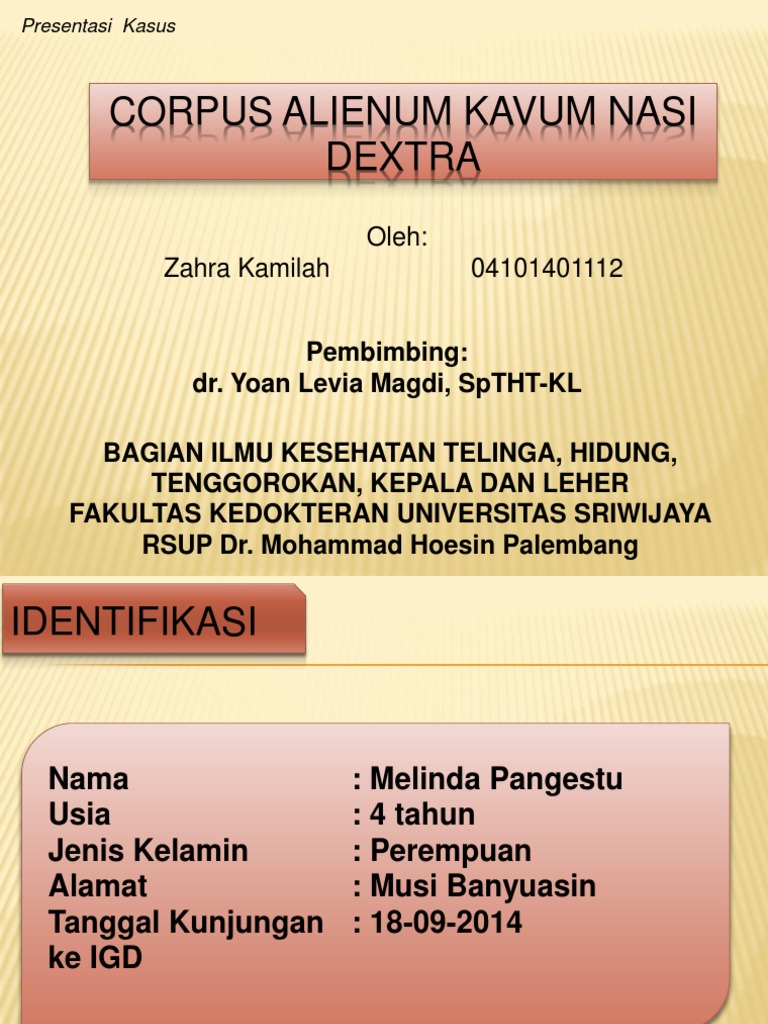 Corpus Alienum KND | PDF