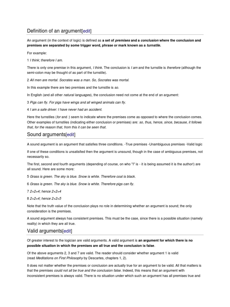A Comprehensive Overview of Logical Arguments: Their Components, Types ...