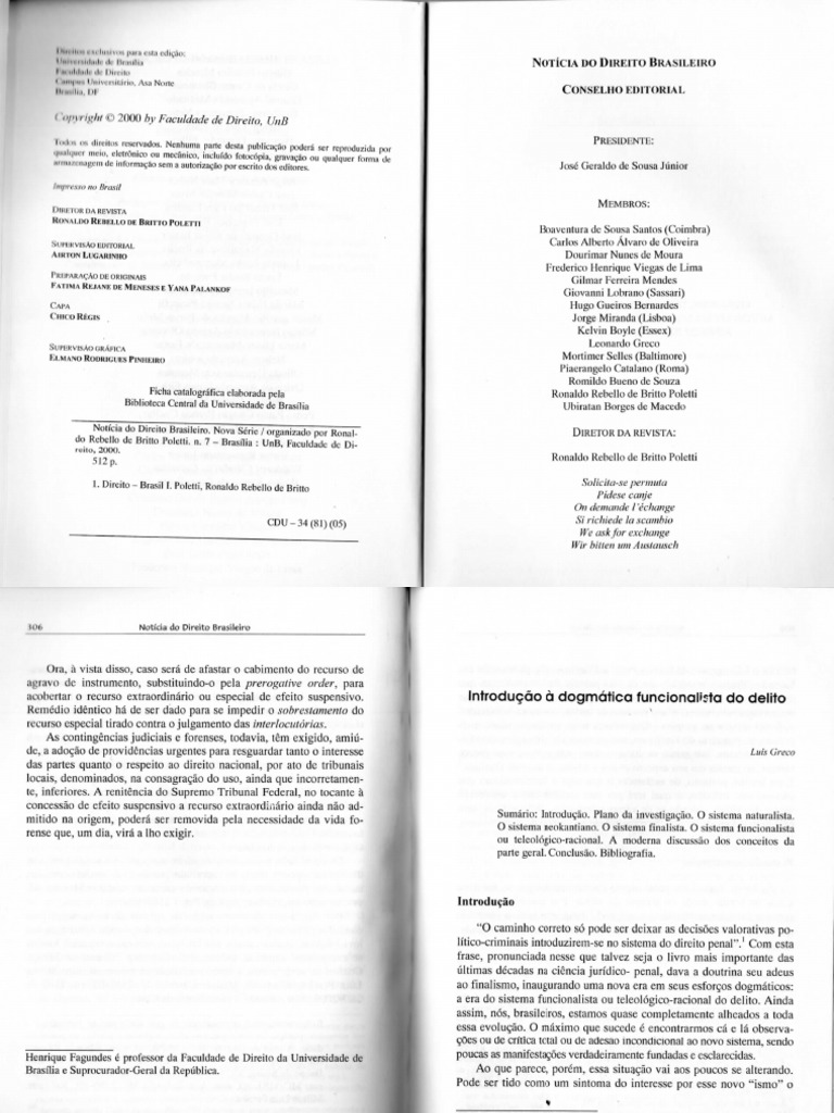 Luís Greco - Sistemas Teóricos de Delito | PDF