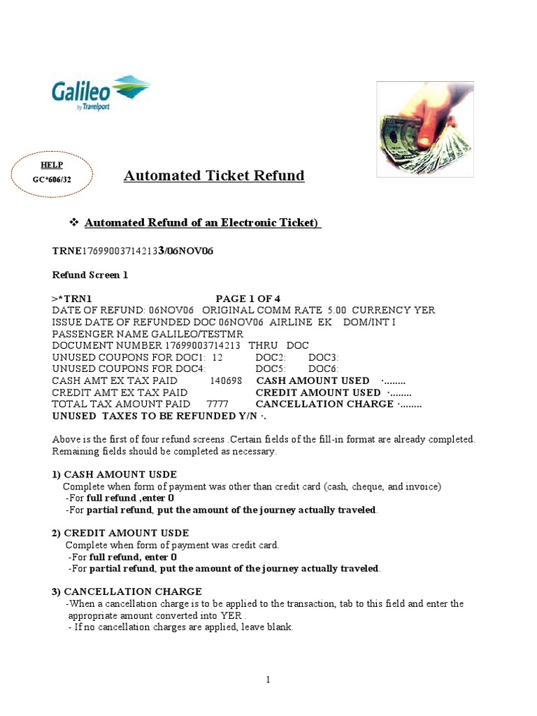 Automated Electronic Ticket Refund Process | PDF | Credit Card | Payments