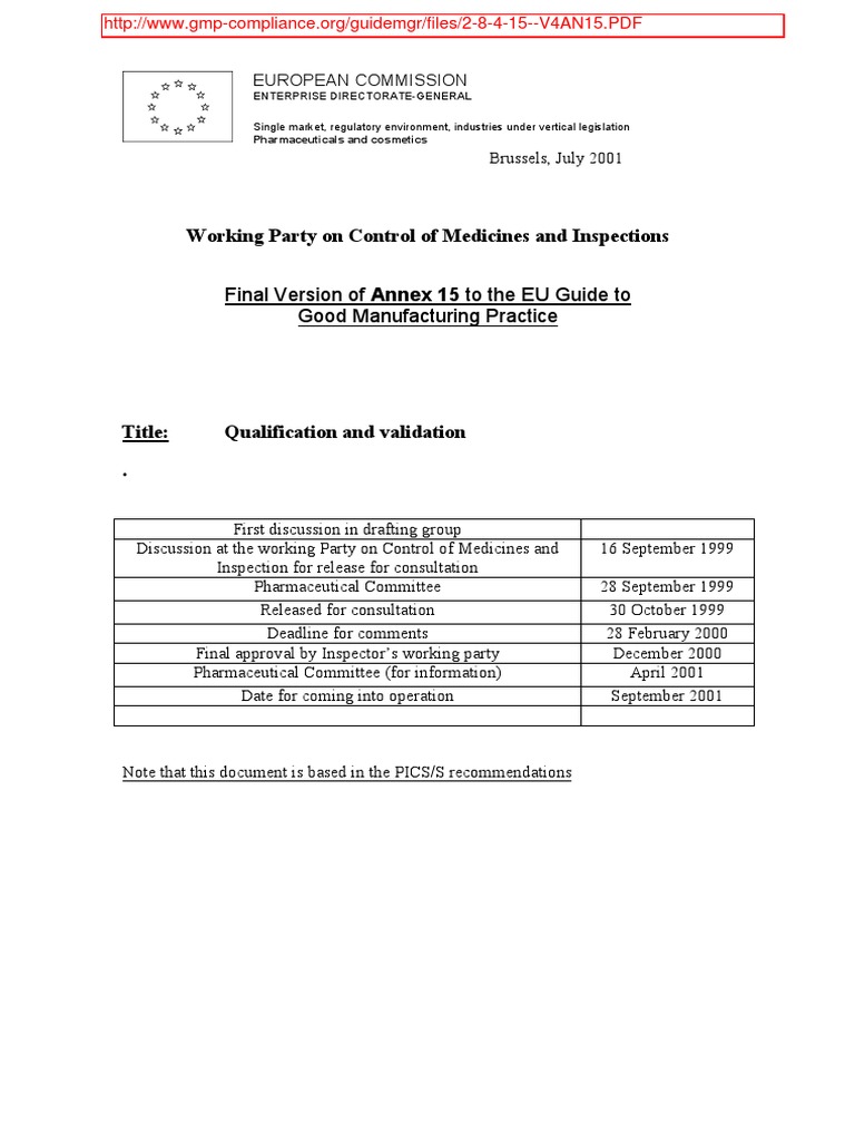 Final Version of Annex 15 to the EU Guide to GMP 2-8!4!15--V4AN15 ...