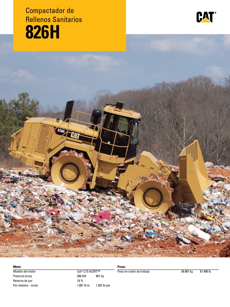 Cat 826h | PDF | Eje | Transmisión (Mecánica)