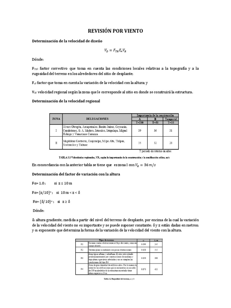 Revisión Por Viento | PDF | Barlovento y sotavento | Velocidad del viento