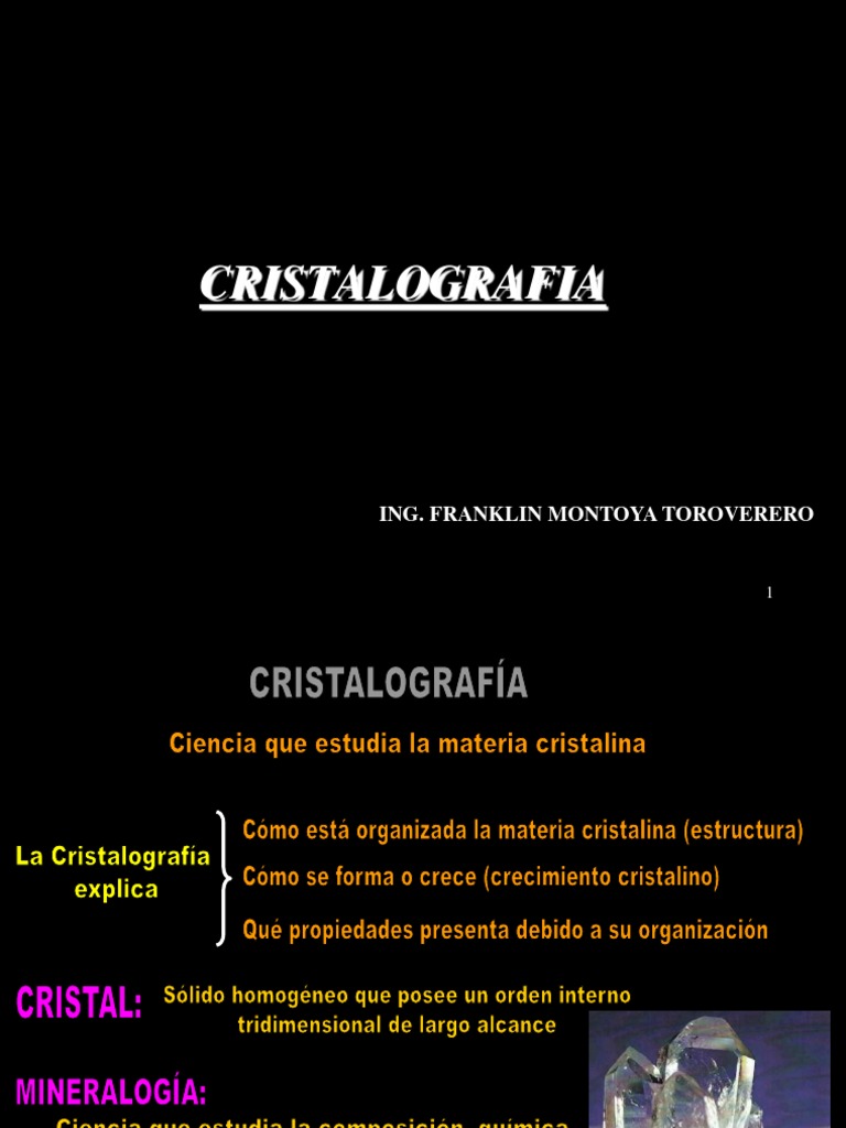 Cap I Cristalografia 2da Parte Pdf Cristal Simetría