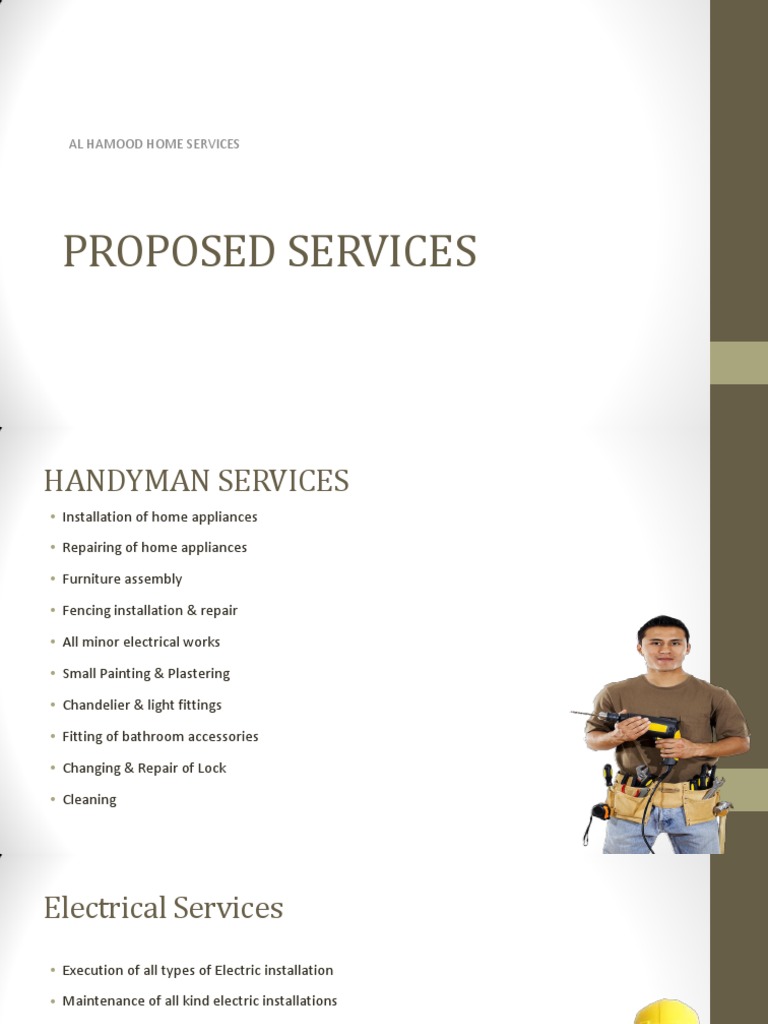List of Handyman Services | PDF | Home Appliance | Bathroom