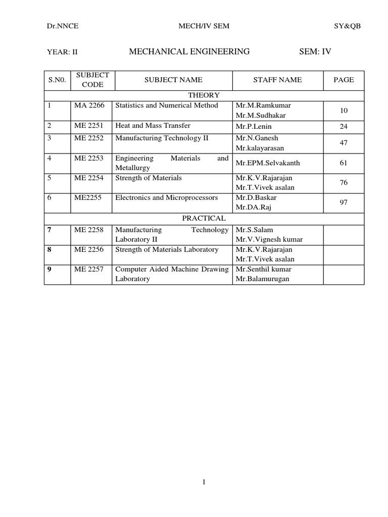 Ii Mech Iv Sem QB 2013 2014 Even PDF | PDF | Thermal Conduction | Heat ...