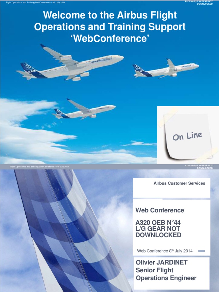 A320 Oeb N°44 L:G Gear Not Downlocked PDF | PDF | Airbus | Aircraft