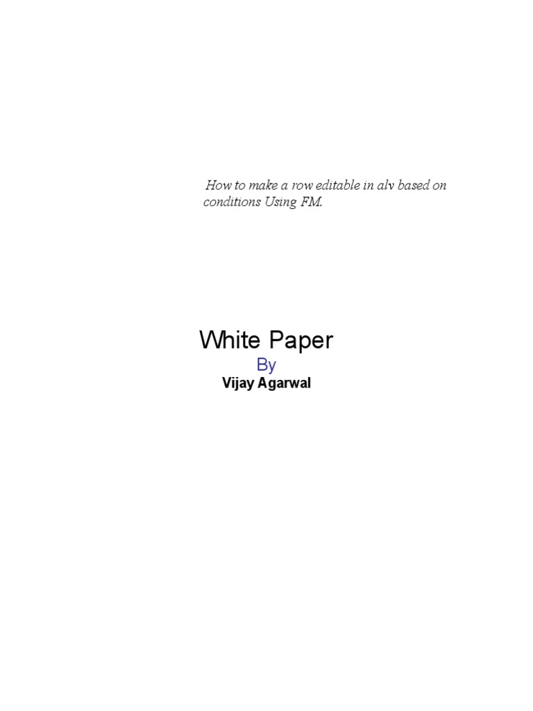 ALV Row Editable | PDF | Computer Engineering | Software Engineering