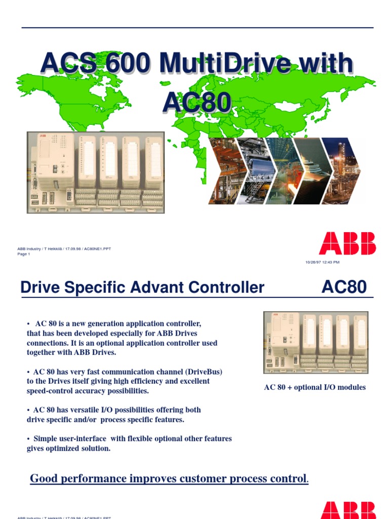 AC80 - ACS600's Presentation - 1998 | PDF | Power Inverter | User Interface