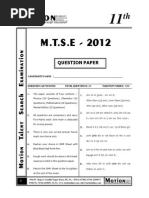 MTSE Previous Year Question Papers | PDF