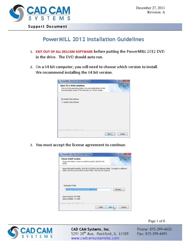 Installing PowerMILL 2012 | PDF | Microsoft Windows | System Software
