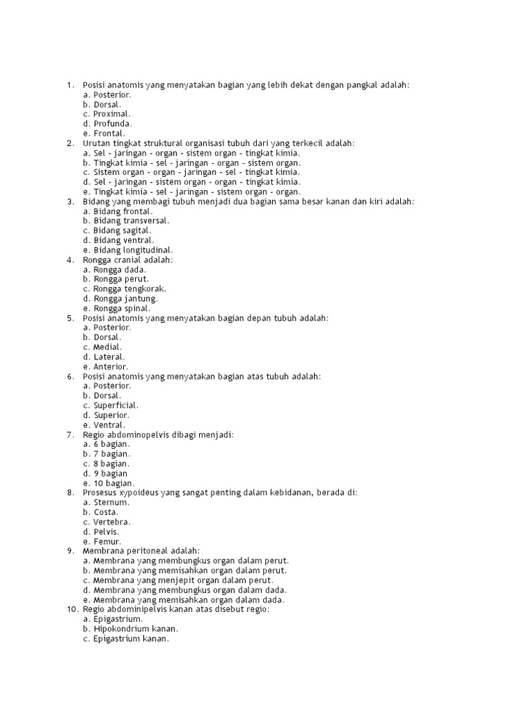 Terminologi dan Anatomi Manusia Dasar | PDF | Kesehatan Holistik