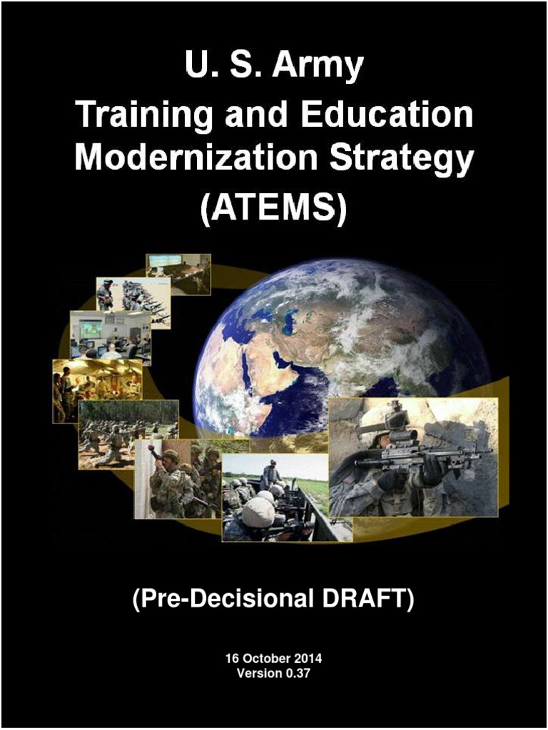 U.S. Army Training and Education Modernization Strategy | Cognition ...