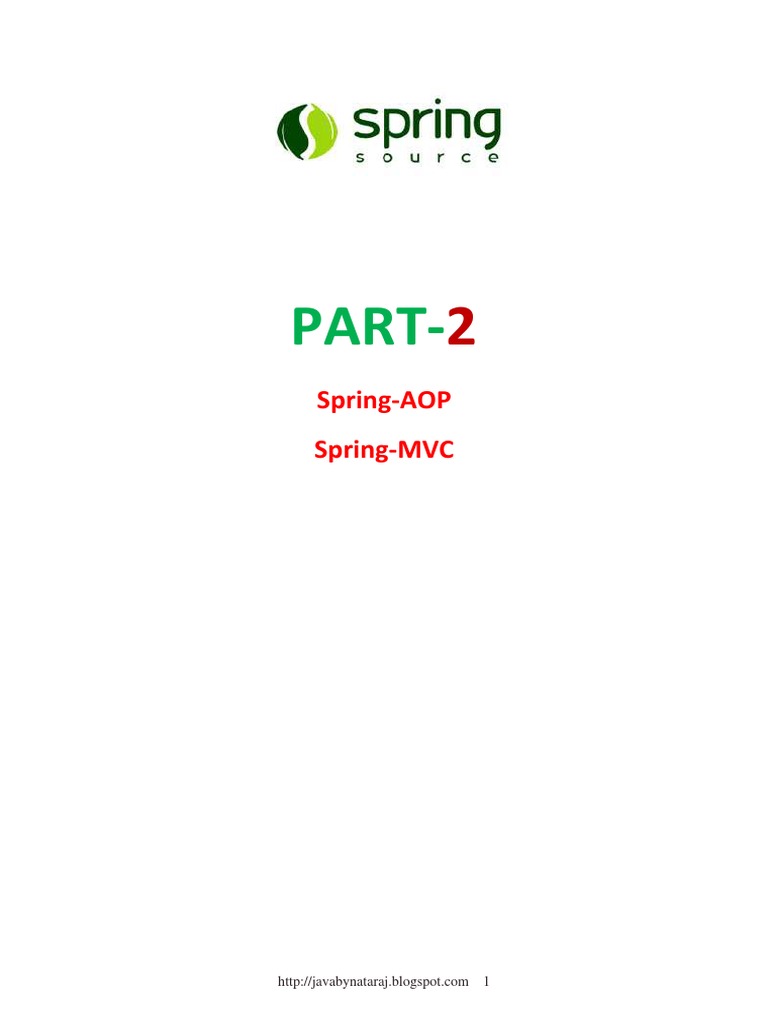 A Comprehensive Guide to Spring AOP and Spring MVC Concepts | PDF