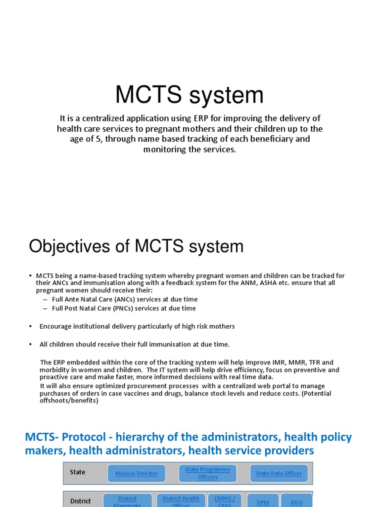 MCTS System | PDF | Business | Vaccines