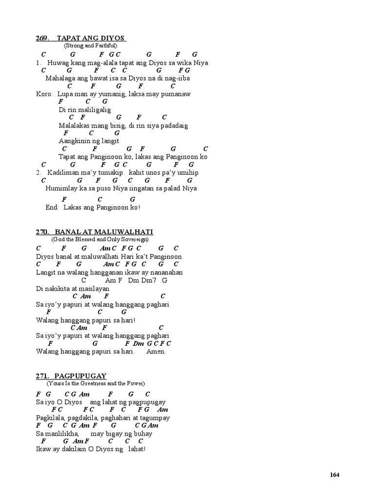 CFC Songs With Chords (Song #268-421) | PDF
