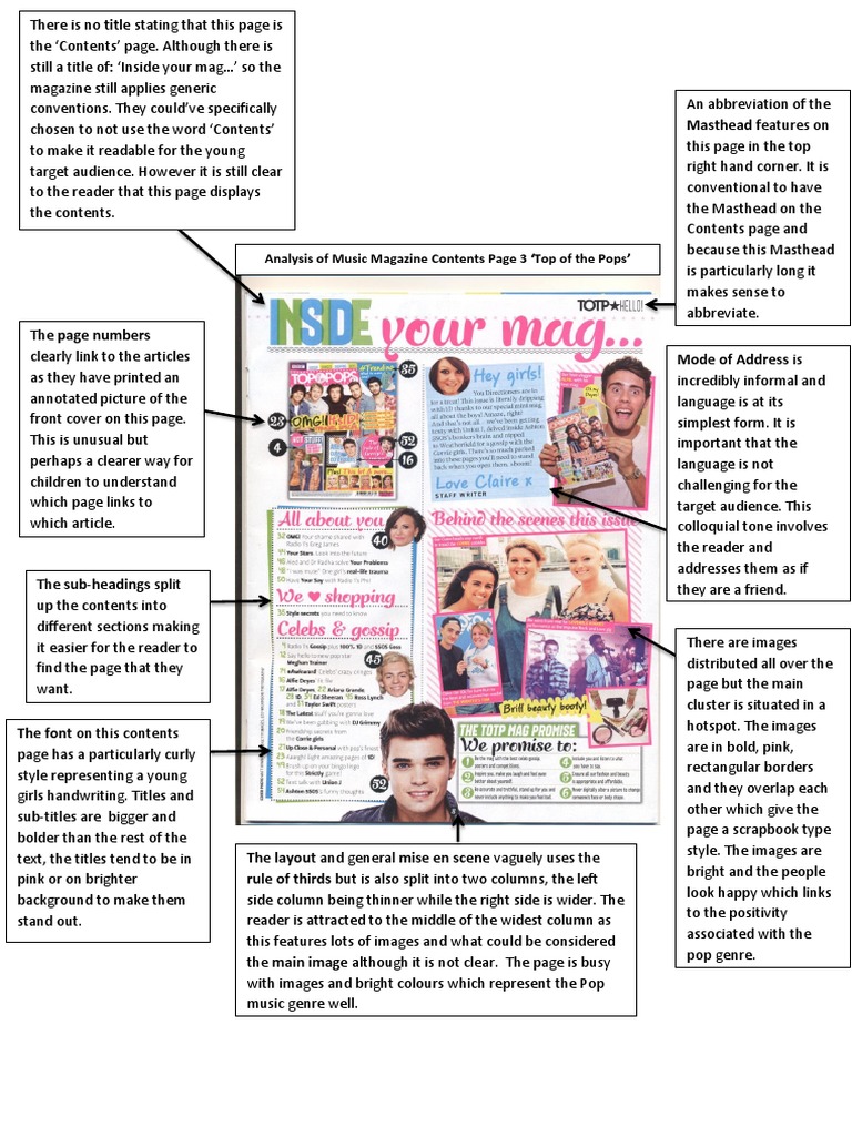 Magazine Contents 3 TOTP | PDF