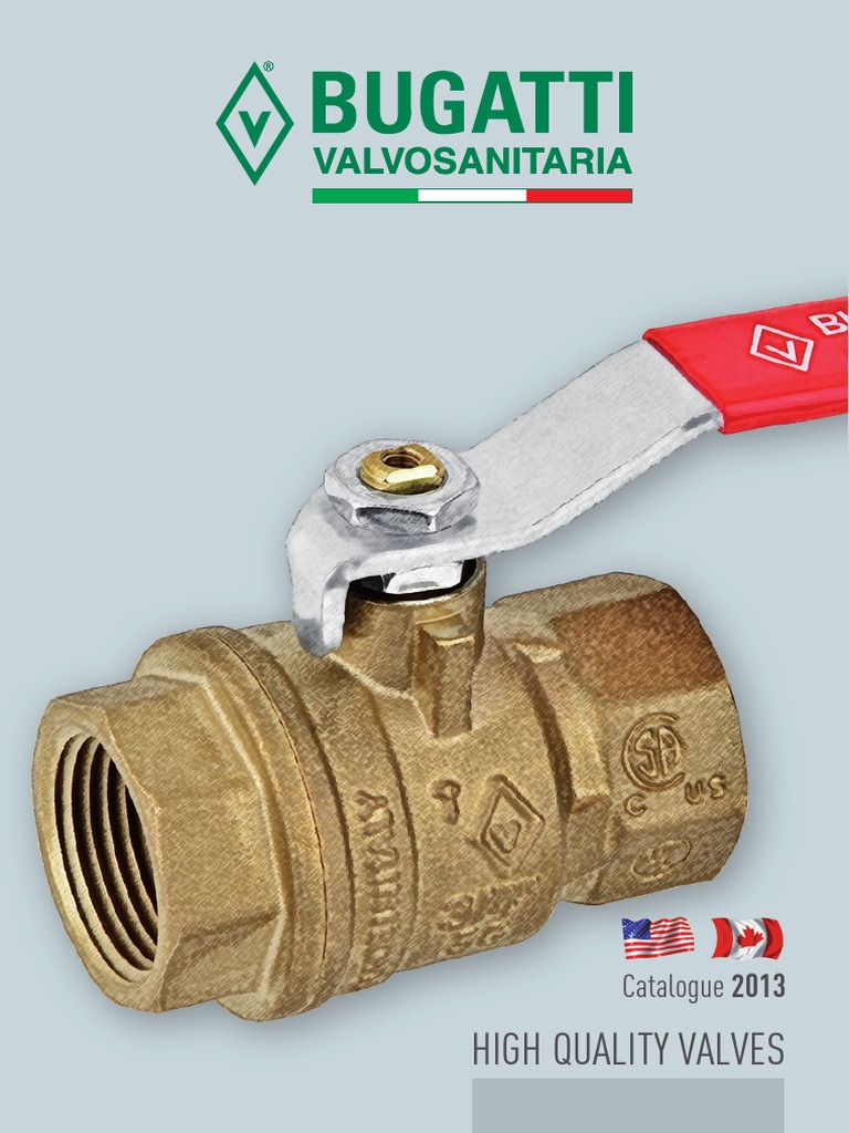 Catalogo Bugatti America 2013 PDF | PDF | Tap (Valve) | Gas Technologies