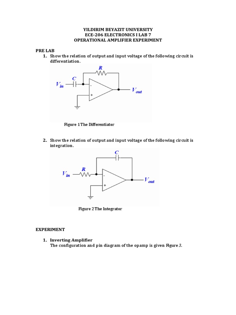 Operational Amplifier Experiments: Exploring Inverting, Non-Inverting ...