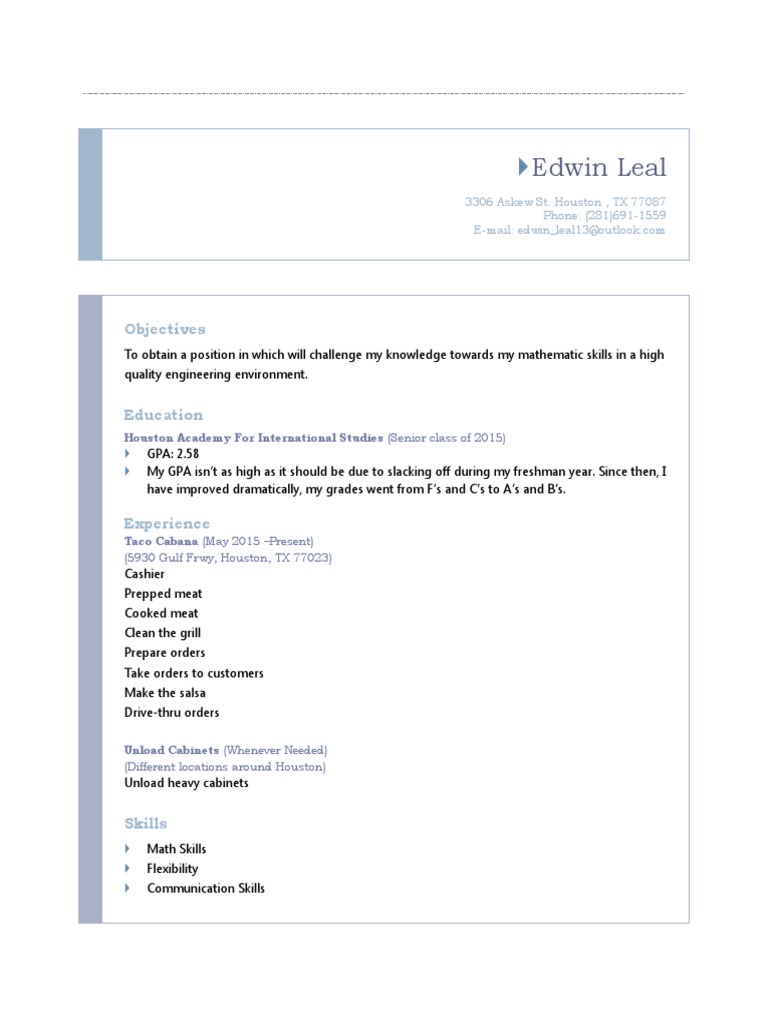 Edwin Leal - Resume | PDF