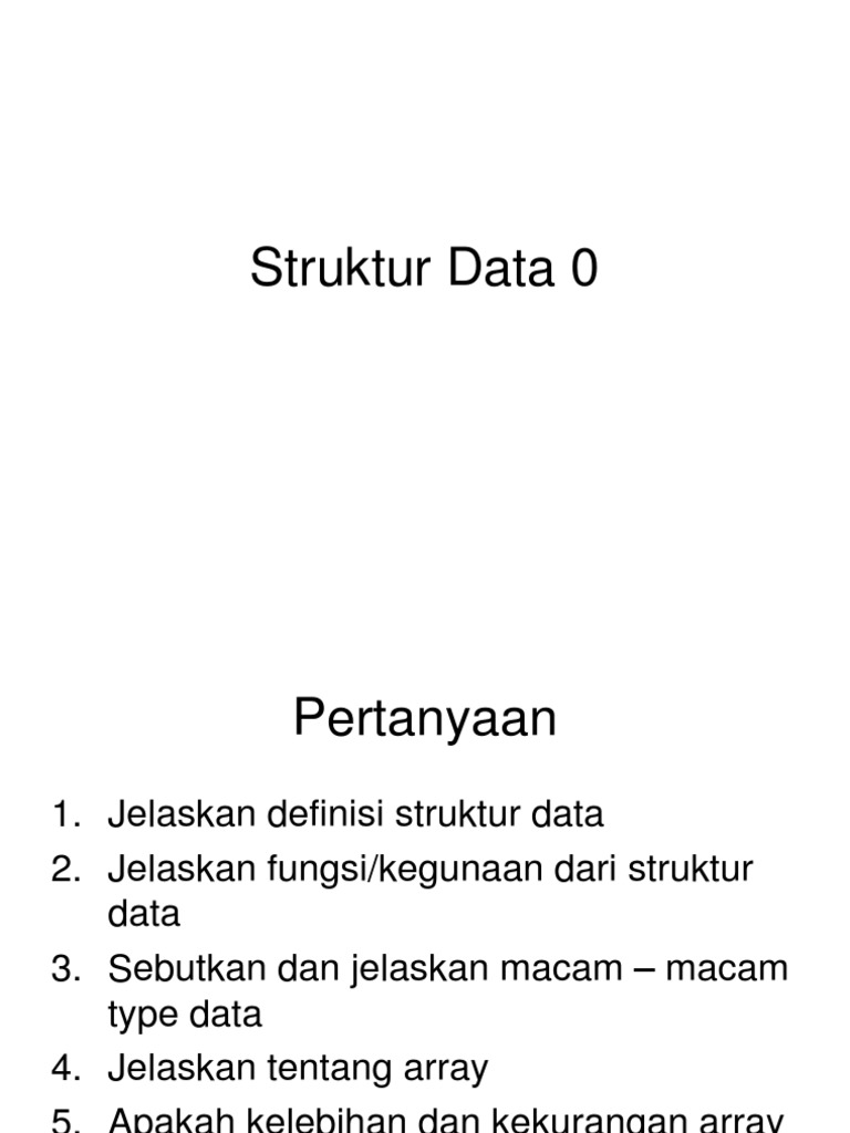 Struktur Data | PDF | Teknologi & Rekayasa