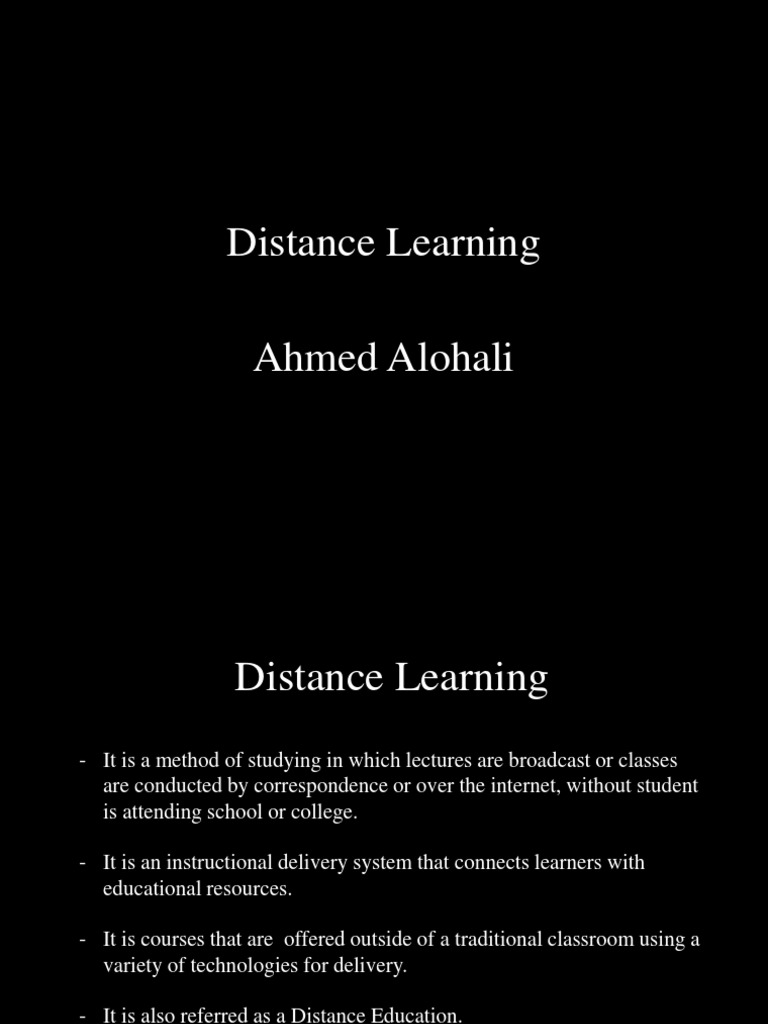 Distance Learning | PDF | Career & Growth | Social Science