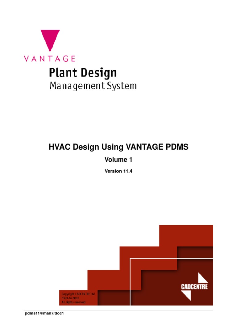 Tutorial Vantage Pdms - Hvac Design Volume 1 | PDF | Menu (Computing ...