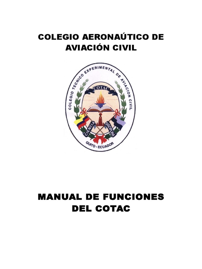 Manual de Funciones del COTAC | PDF | Planificación | Maestros